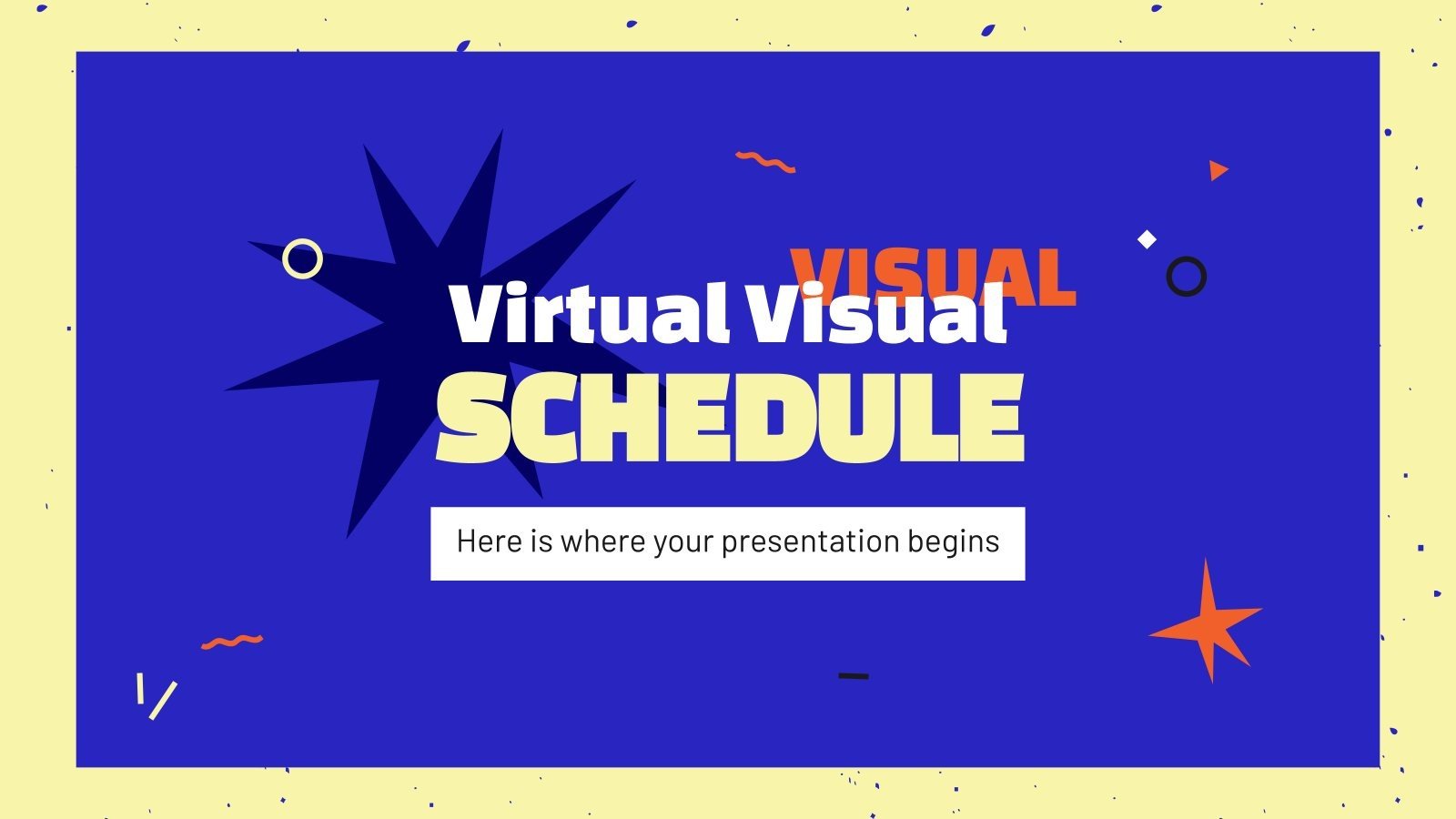 Virtual Visual Schedule | Google Slides and PowerPoint theme