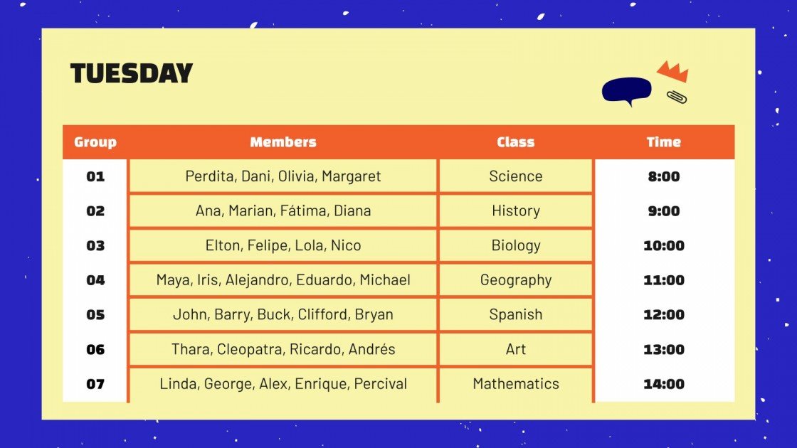 Virtual Visual Schedule | Google Slides and PowerPoint theme