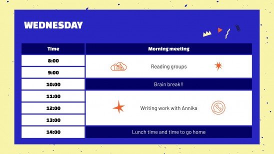 Virtual Visual Schedule | Google Slides and PowerPoint theme