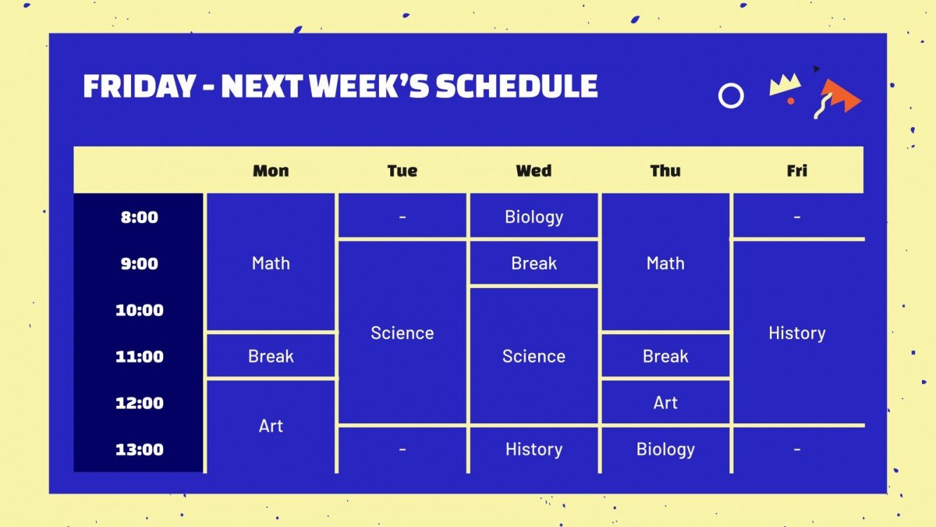 Virtual Visual Schedule | Google Slides and PowerPoint theme