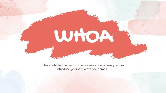 Watercolor Splash Company Profile | Google Slides & PPT