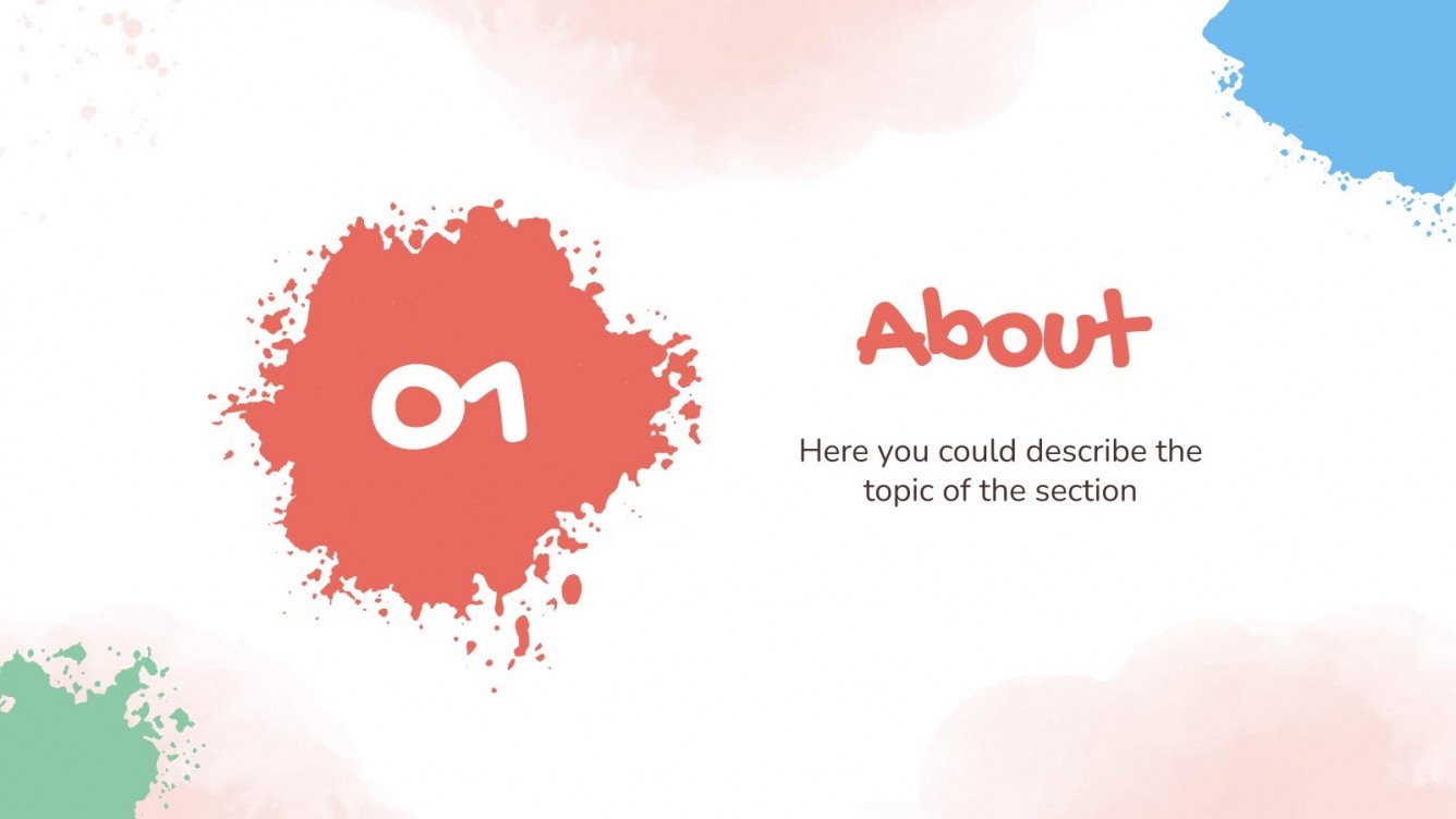 Watercolor Splash Company Profile | Google Slides & PPT