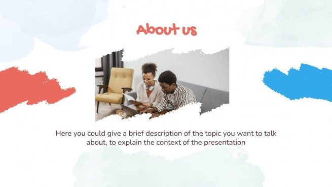 Watercolor Splash Company Profile | Google Slides & PPT