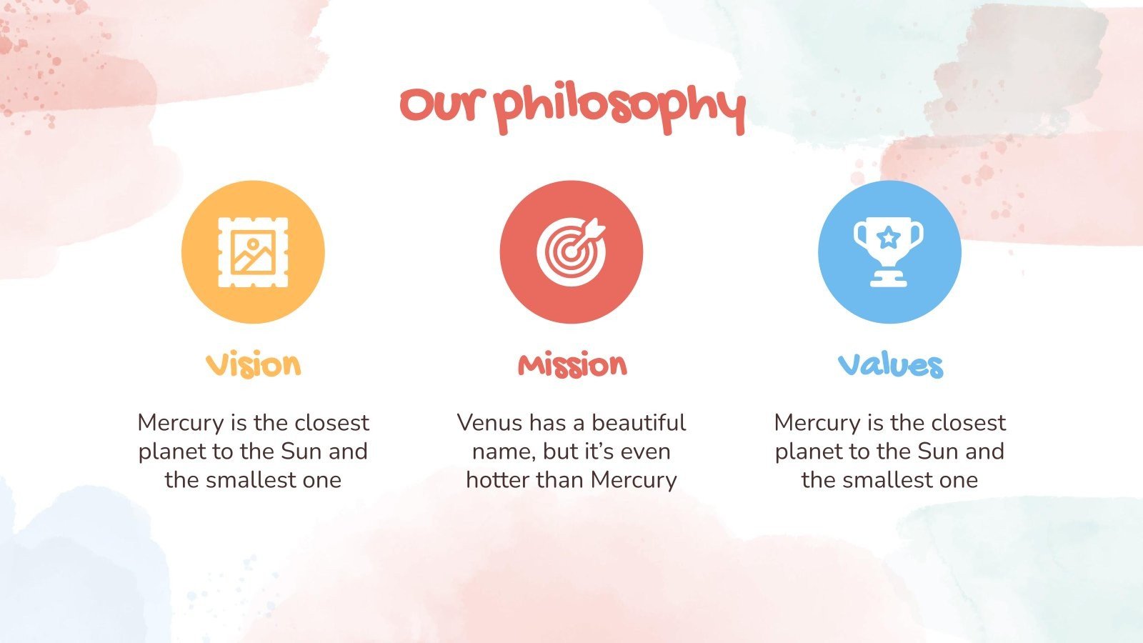 Watercolor Splash Company Profile | Google Slides & PPT