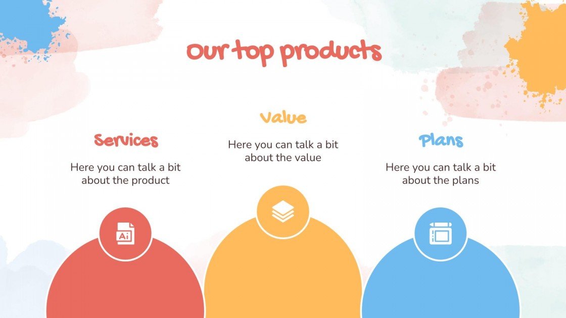 Watercolor Splash Company Profile | Google Slides & PPT