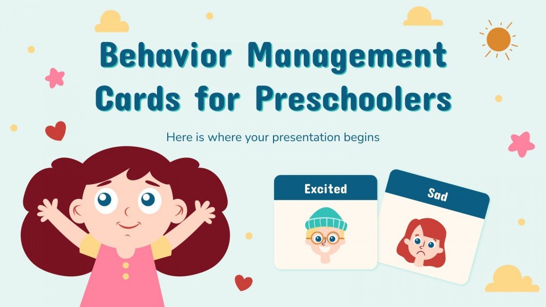 Behavior Management Cards for Pre-K | Google Slides & PPT