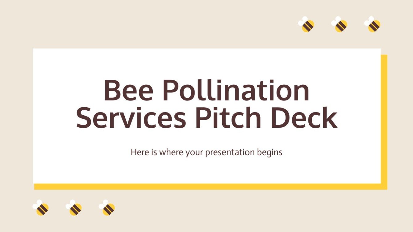 Bee Pollination Services Pitch Deck Presentation