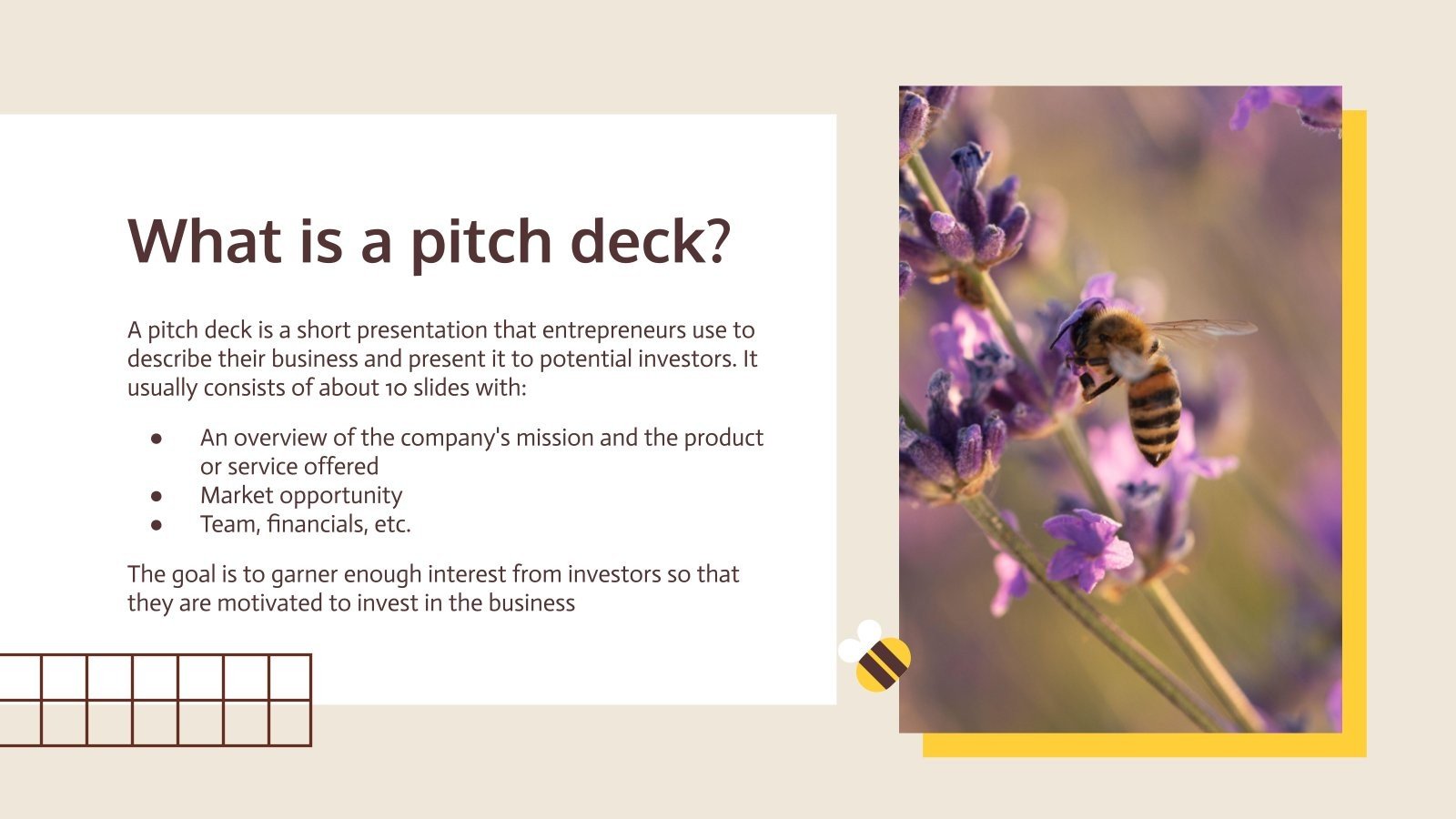 Bee Pollination Services Pitch Deck Presentation