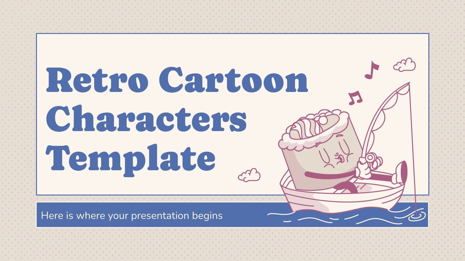 Retro Cartoon Characters Template Presentation