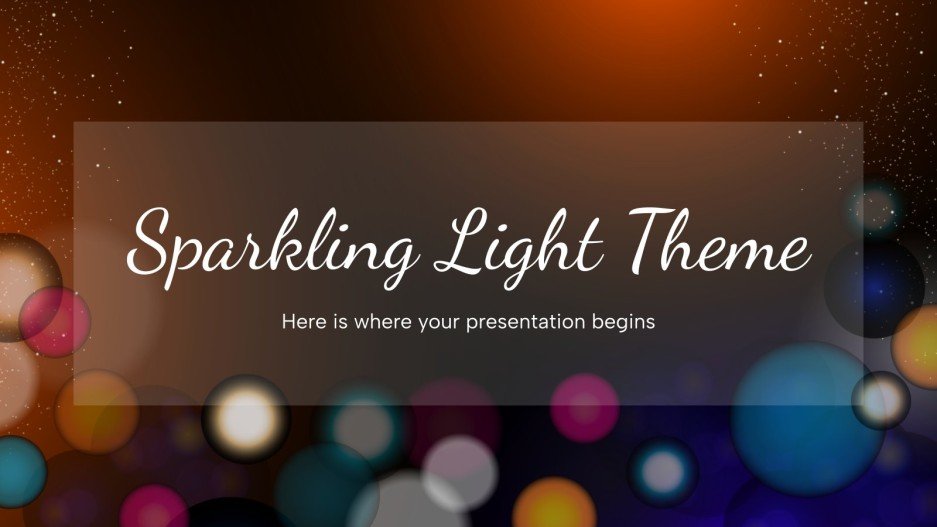Sparkling Light Theme Presentation