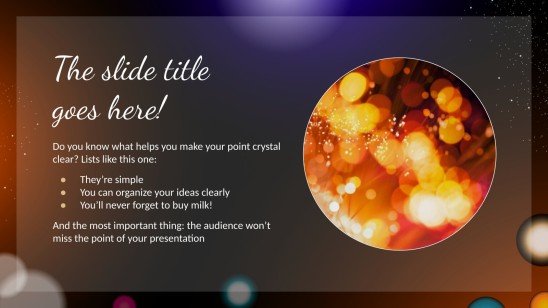 Sparkling Light Theme Presentation
