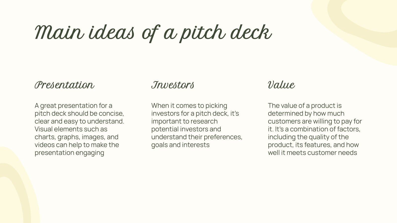 Golf Course Pitch Deck Presentation