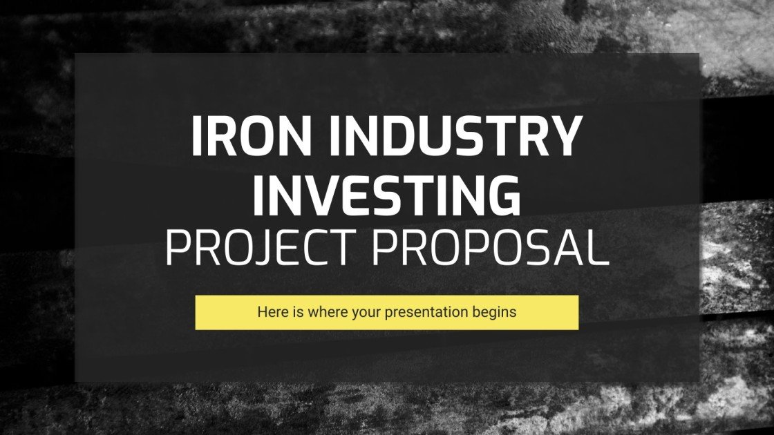 Iron Industry Investing Project Proposal Presentation