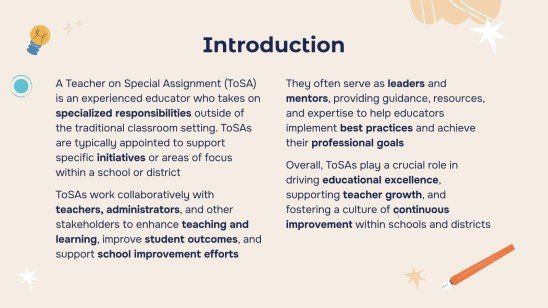 Teacher On Special Assignment - Subject Specialization