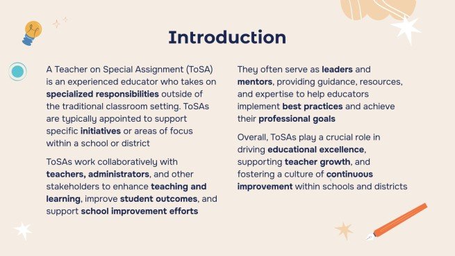 Teacher On Special Assignment - Subject Specialization