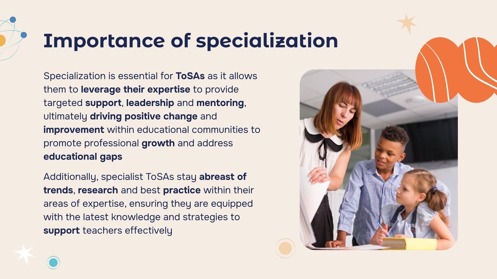 Teacher On Special Assignment - Subject Specialization