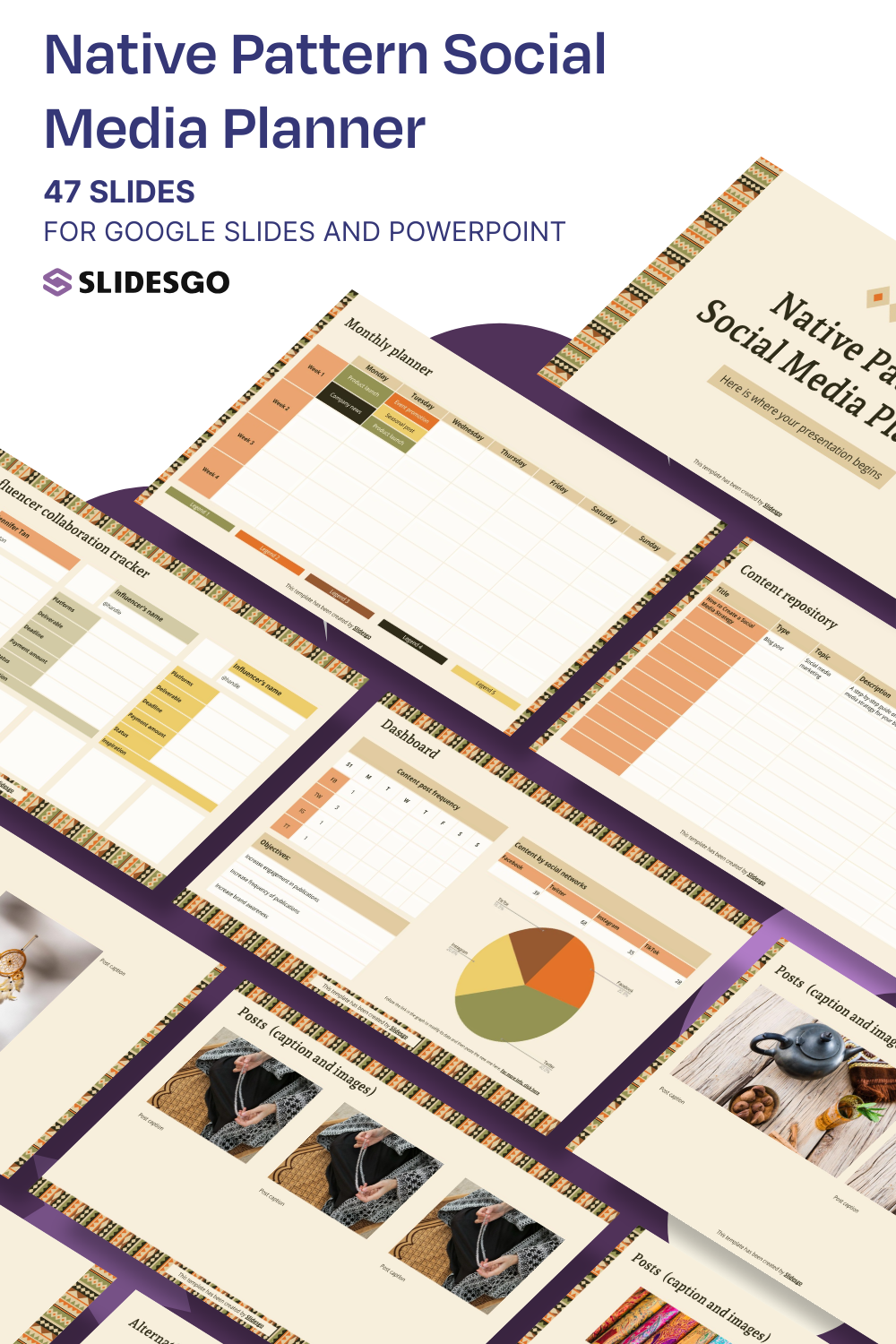 Native Pattern Social Media Planner Presentation