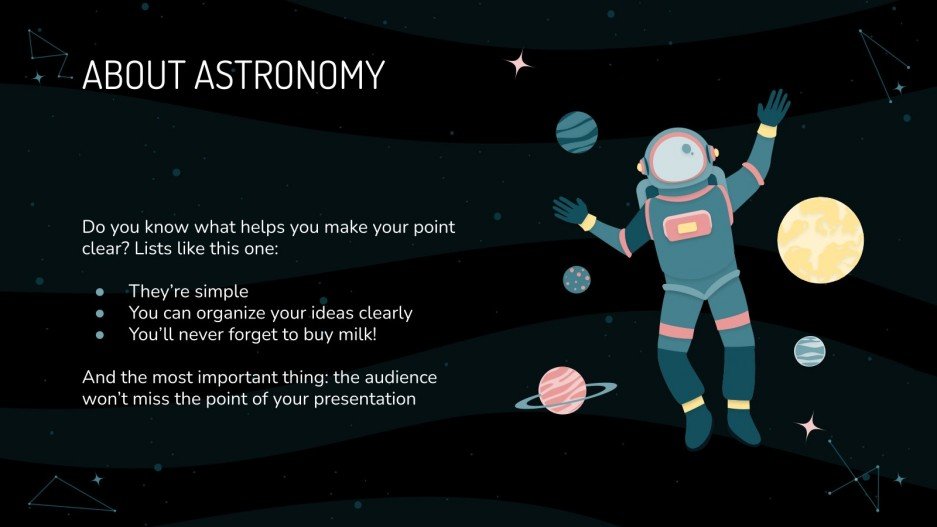 Dark Astronomy Thesis | Google Slides & PowerPoint template