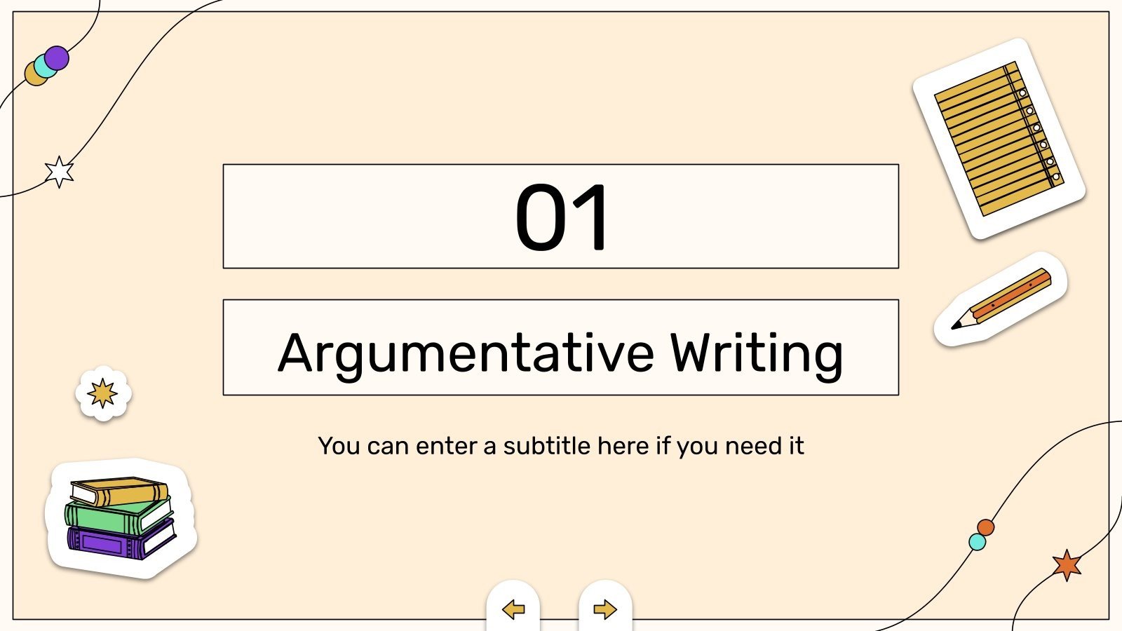 Language Arts Subject: Writing of an Argumentative Text