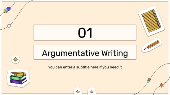 Language Arts Subject: Writing of an Argumentative Text