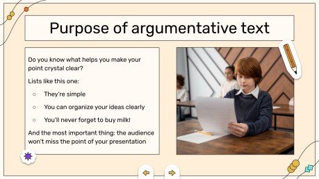 Language Arts Subject: Writing of an Argumentative Text
