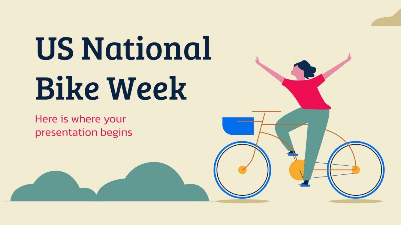 US National Bike Week | Google Slides & PowerPoint theme