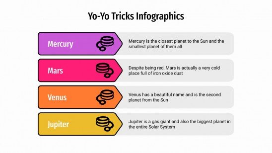 Infografías de trucos del yoyó | Tema de Google Slides y PPT