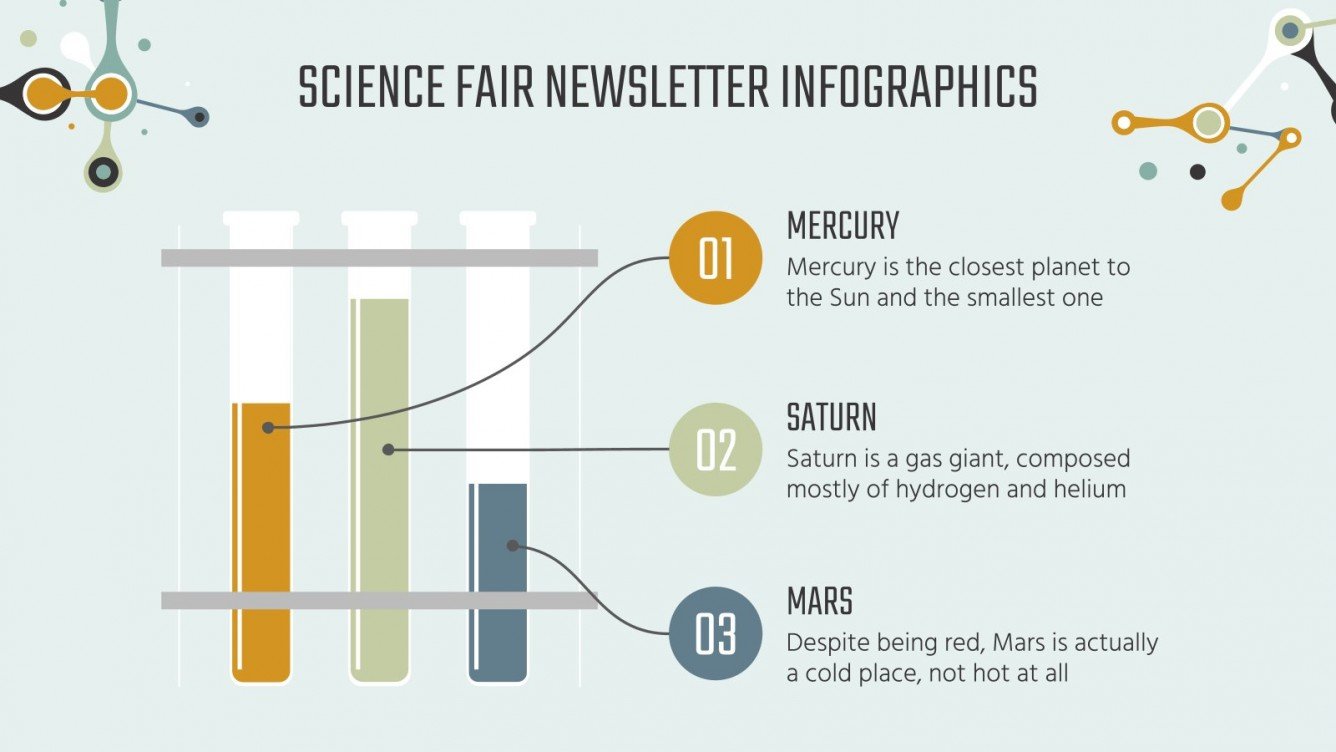 Infografías newsletter de feria de ciencias | Google Slides