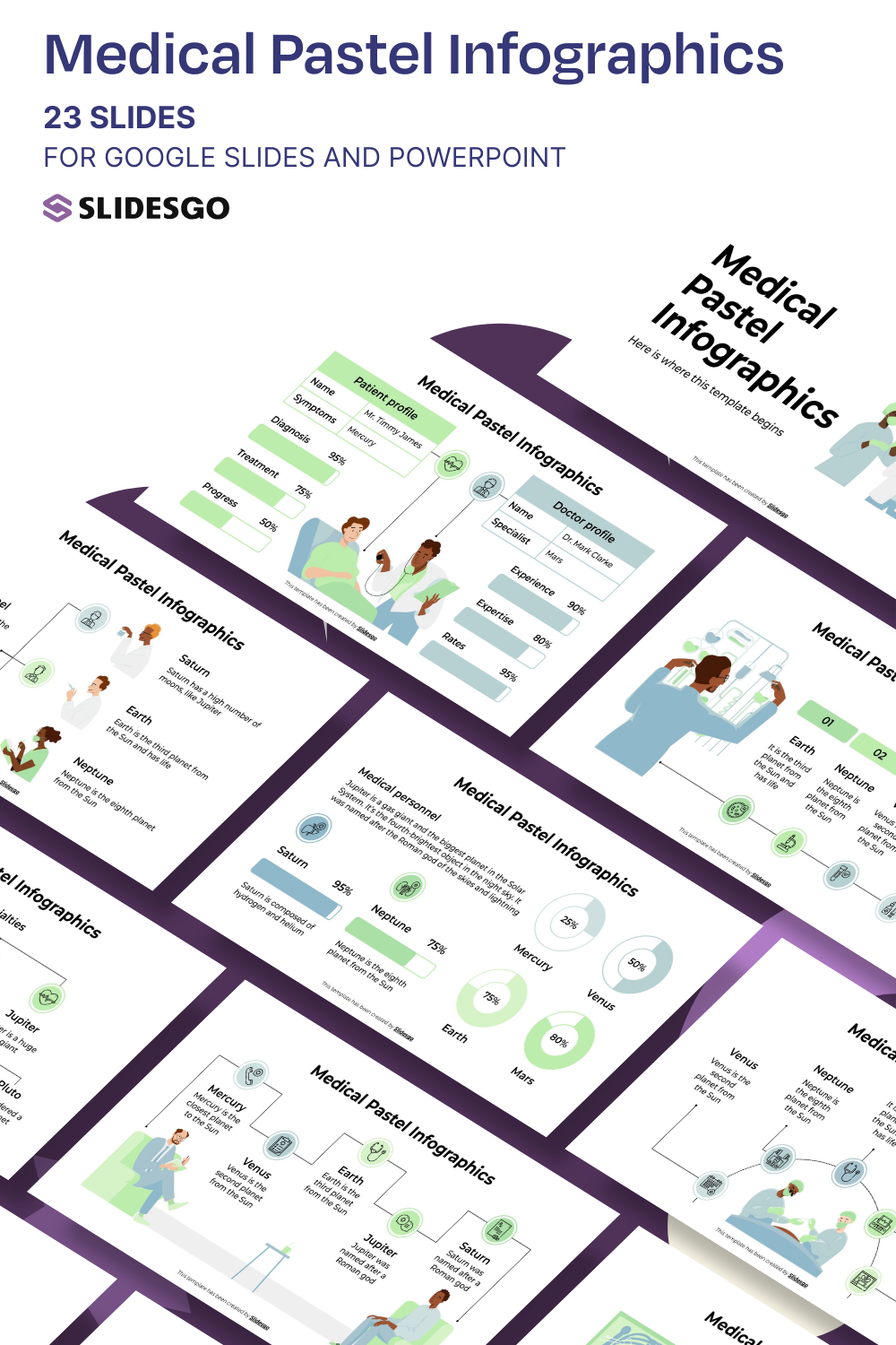 Medical Pastel Infographics Template