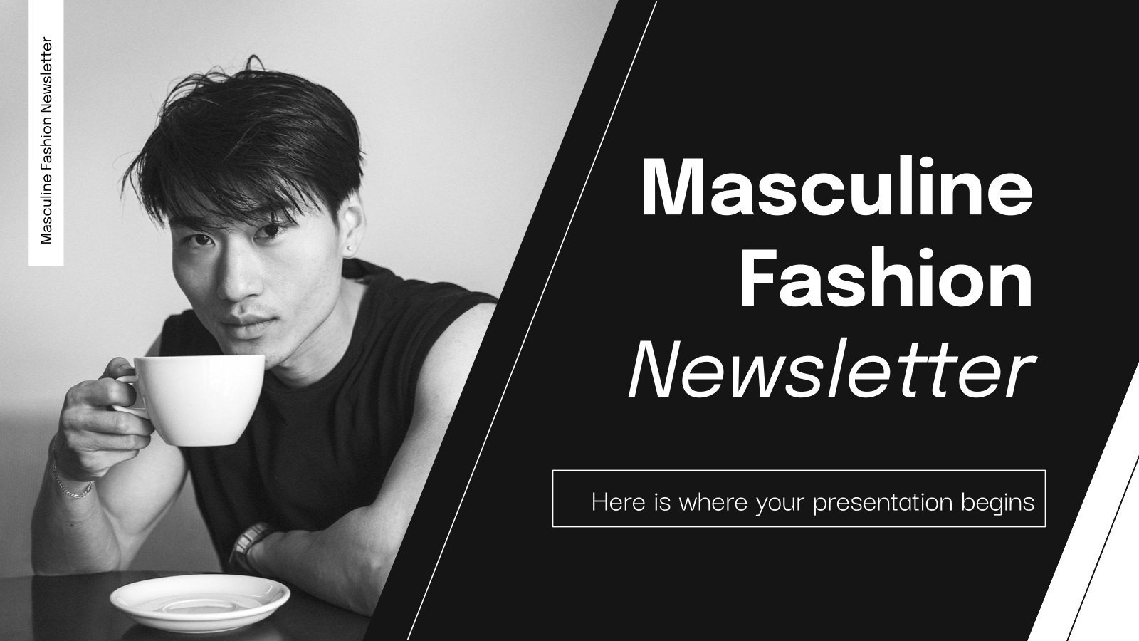Masculine Fashion Newsletter Presentation
