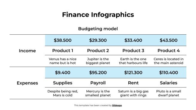Finance Infographics Presentation