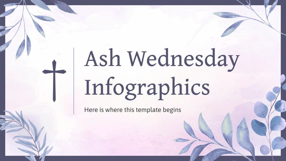 Ash Wednesday Infographics Presentation