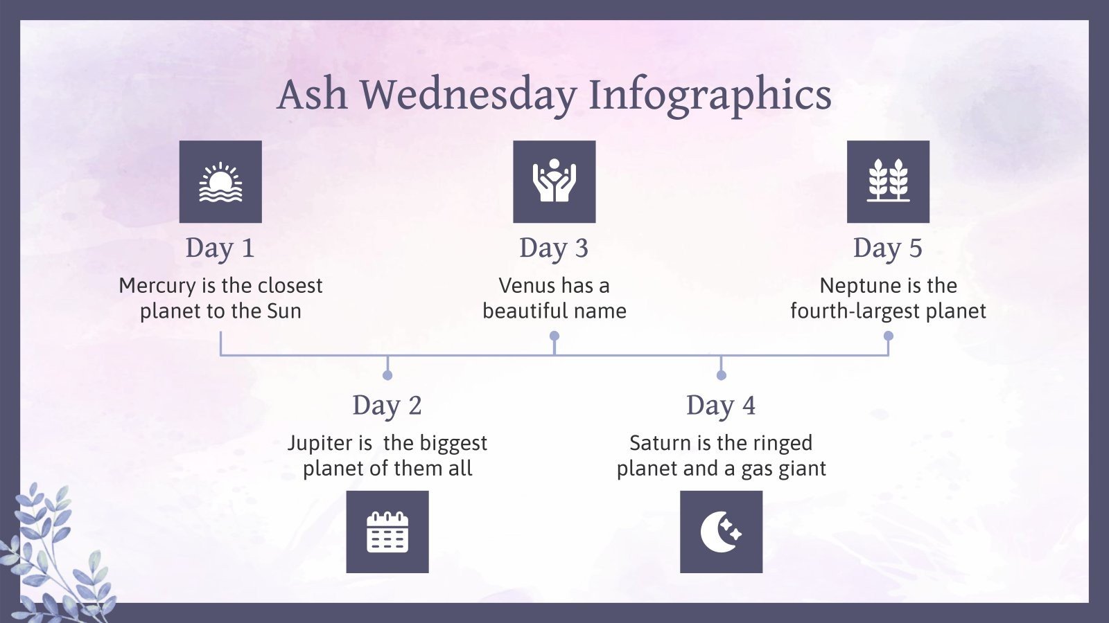 Ash Wednesday Infographics Presentation