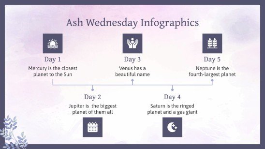 Ash Wednesday Infographics Presentation