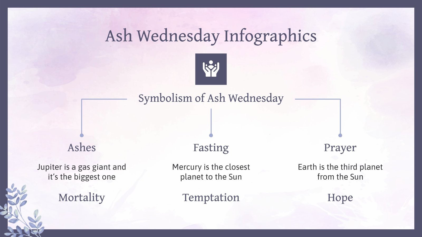 Ash Wednesday Infographics Presentation