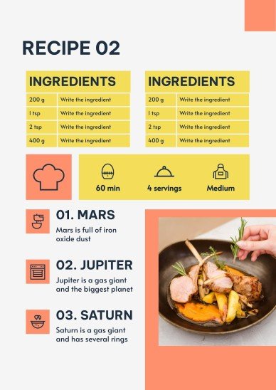 Dinner Recipes Book Presentation