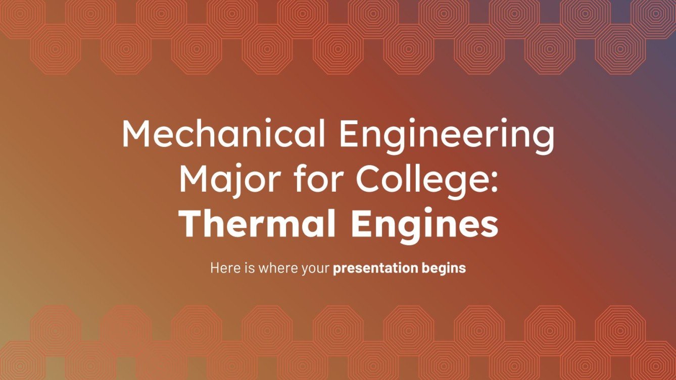 Mechanical Engineering: Thermal Engines Presentation