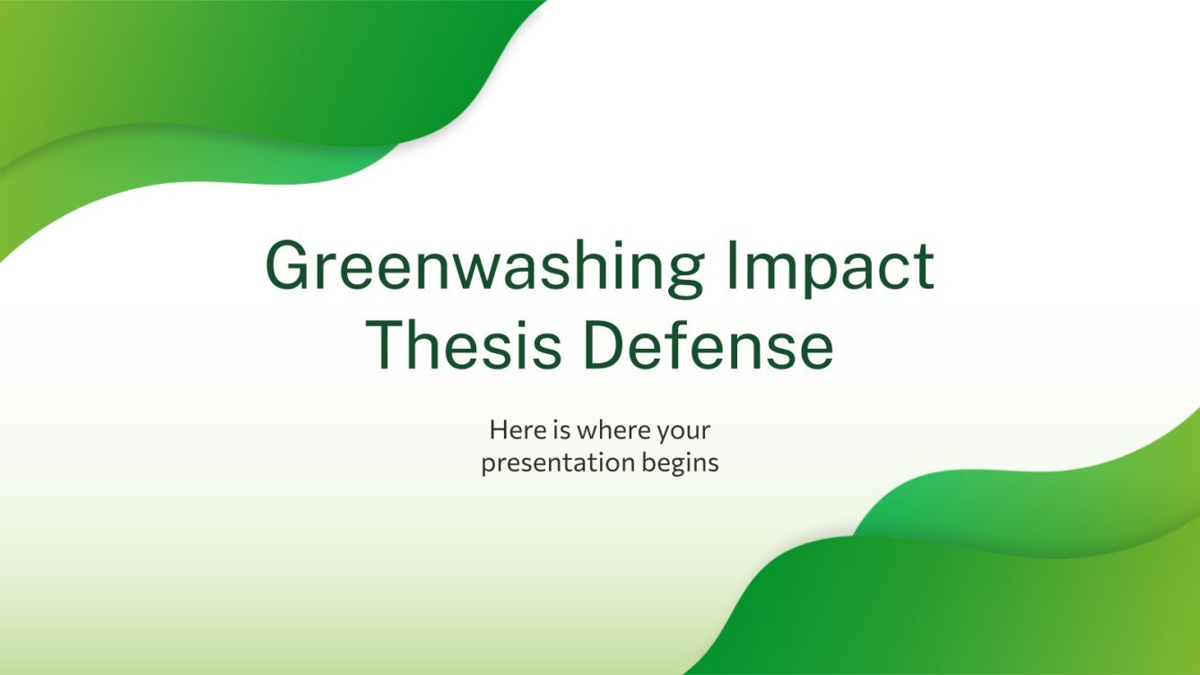 Greenwashing Impact Thesis Defense Presentation