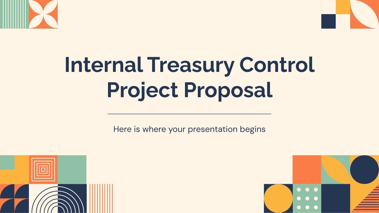 Internal Treasury Control Project Proposal Presentation