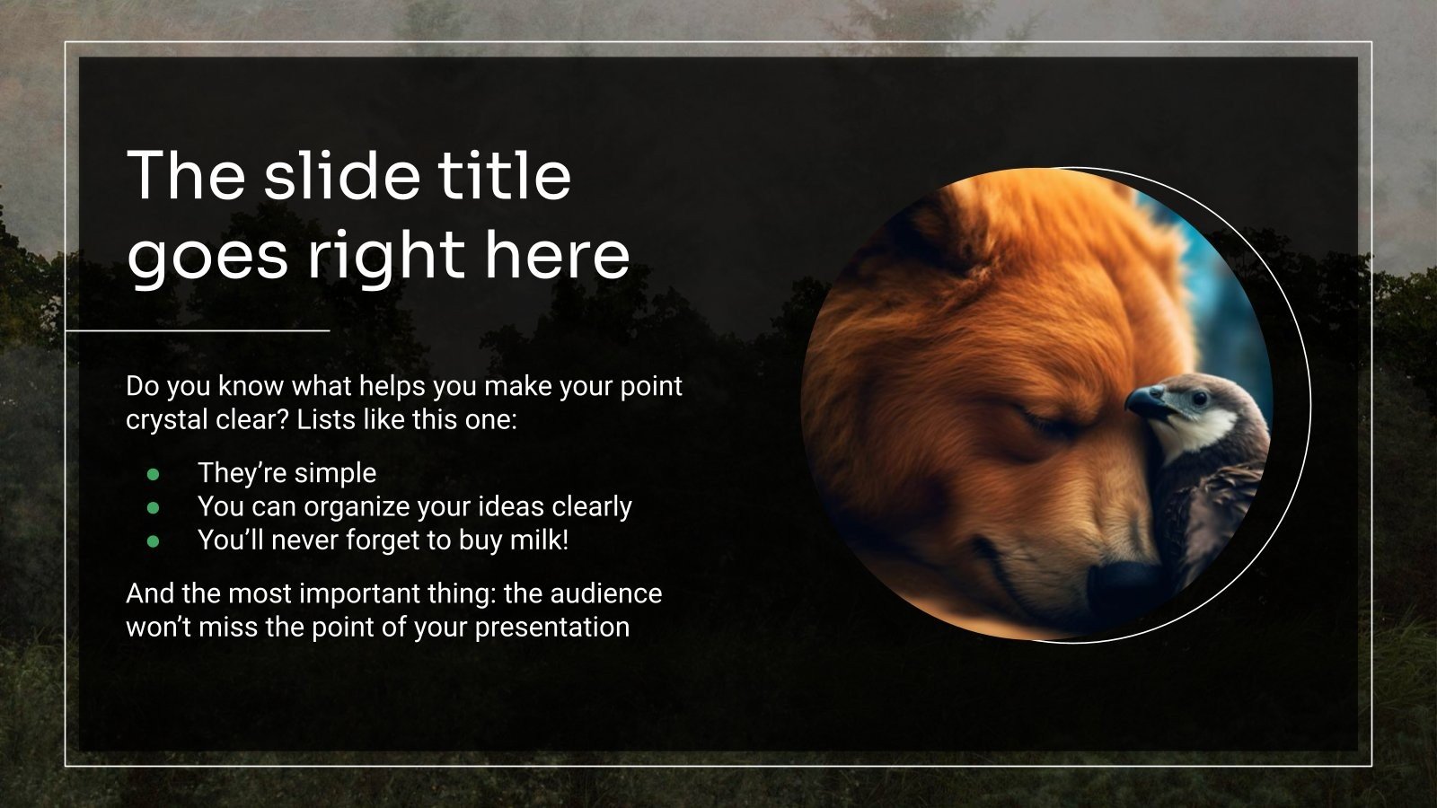 Bears in the Forest Presentation