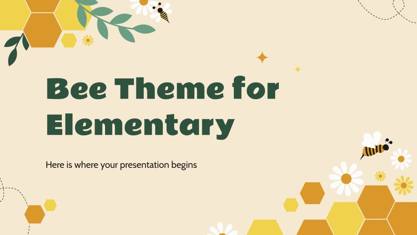 Bee Theme for Elementary Presentation