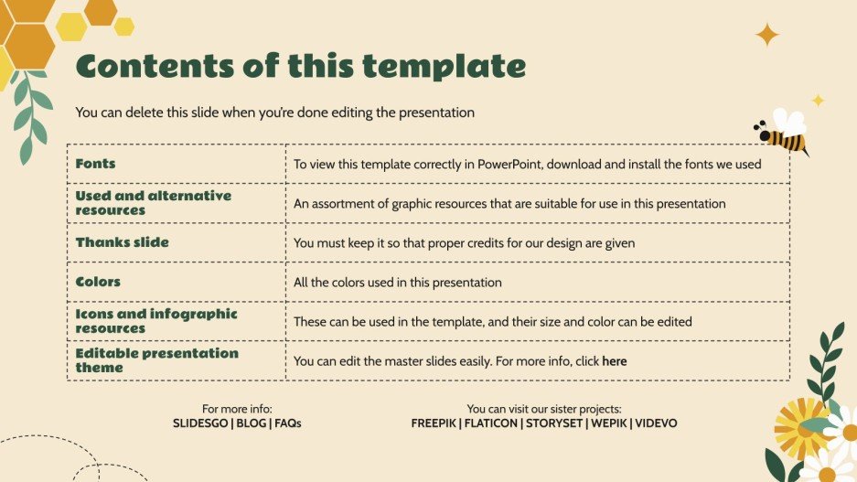 Bee Theme for Elementary Presentation