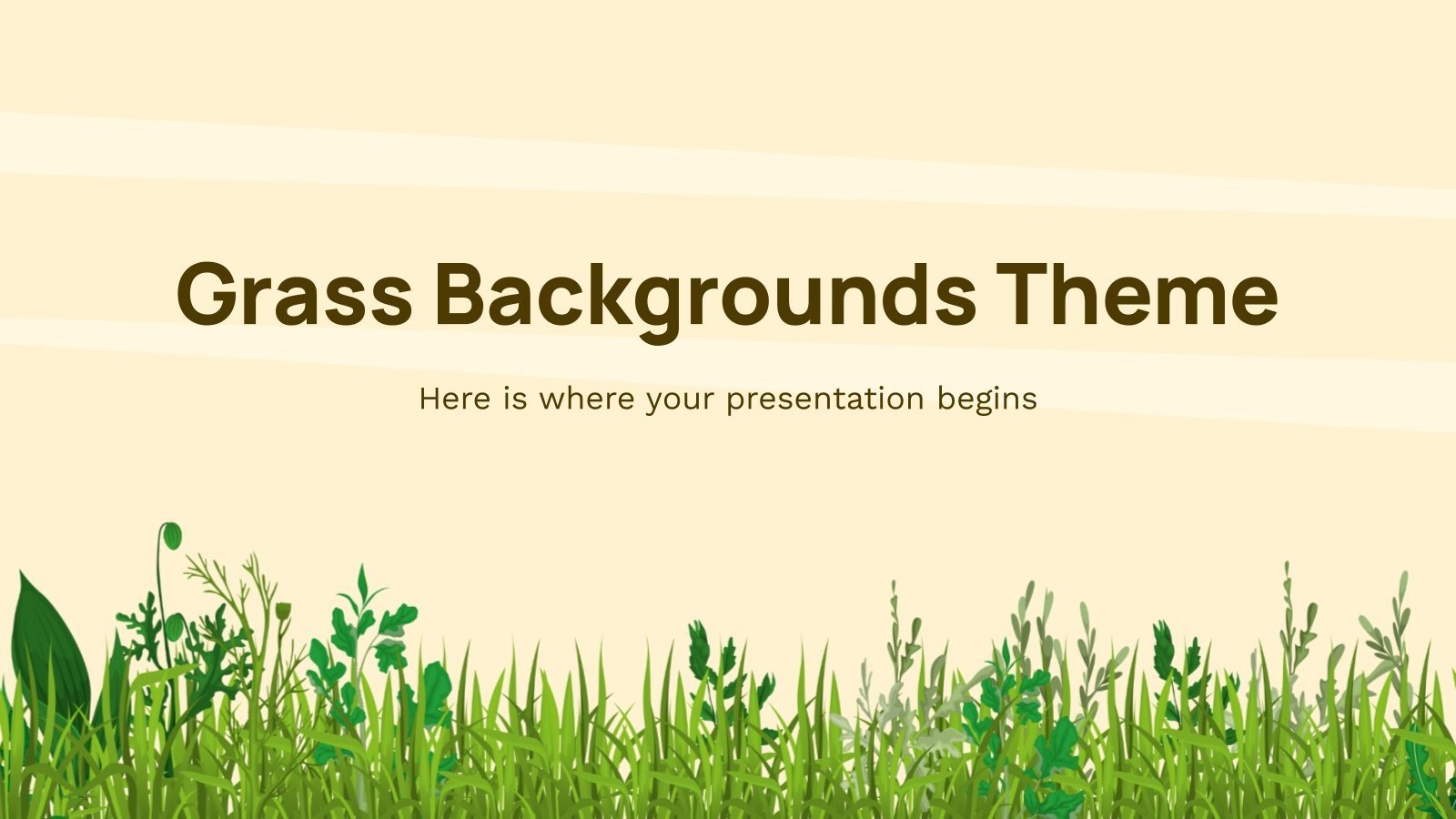 Grass Backgrounds Theme Presentation
