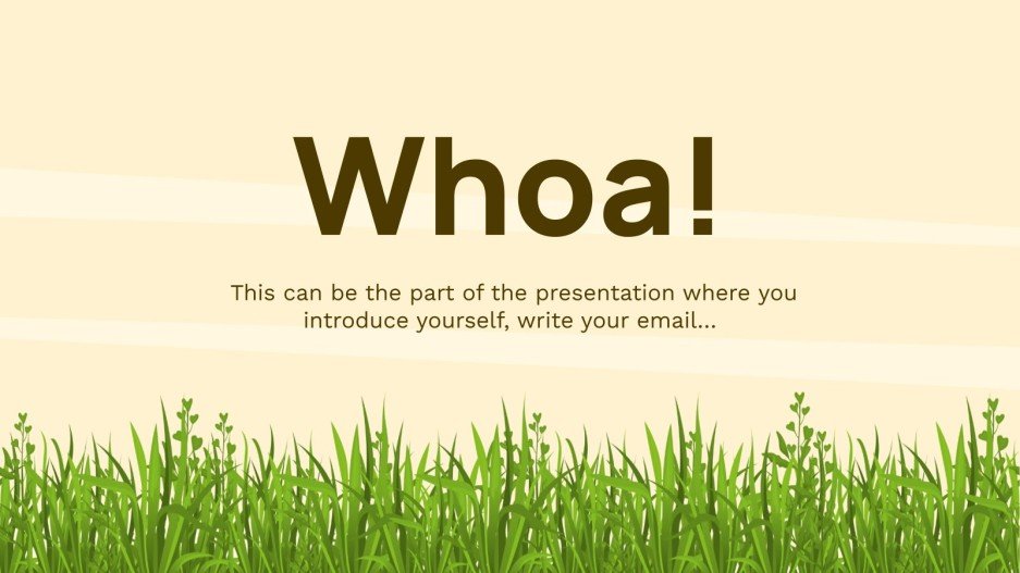 Grass Backgrounds Theme Presentation