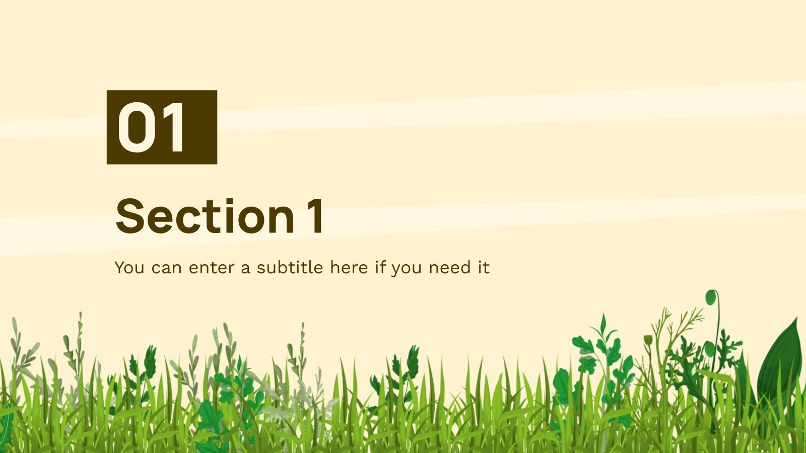 Grass Backgrounds Theme Presentation