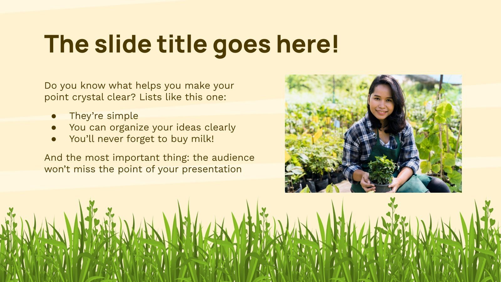 Grass Backgrounds Theme Presentation