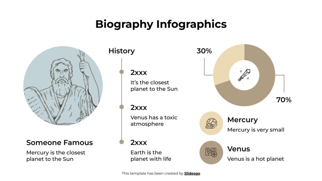 Biography Infographics Template