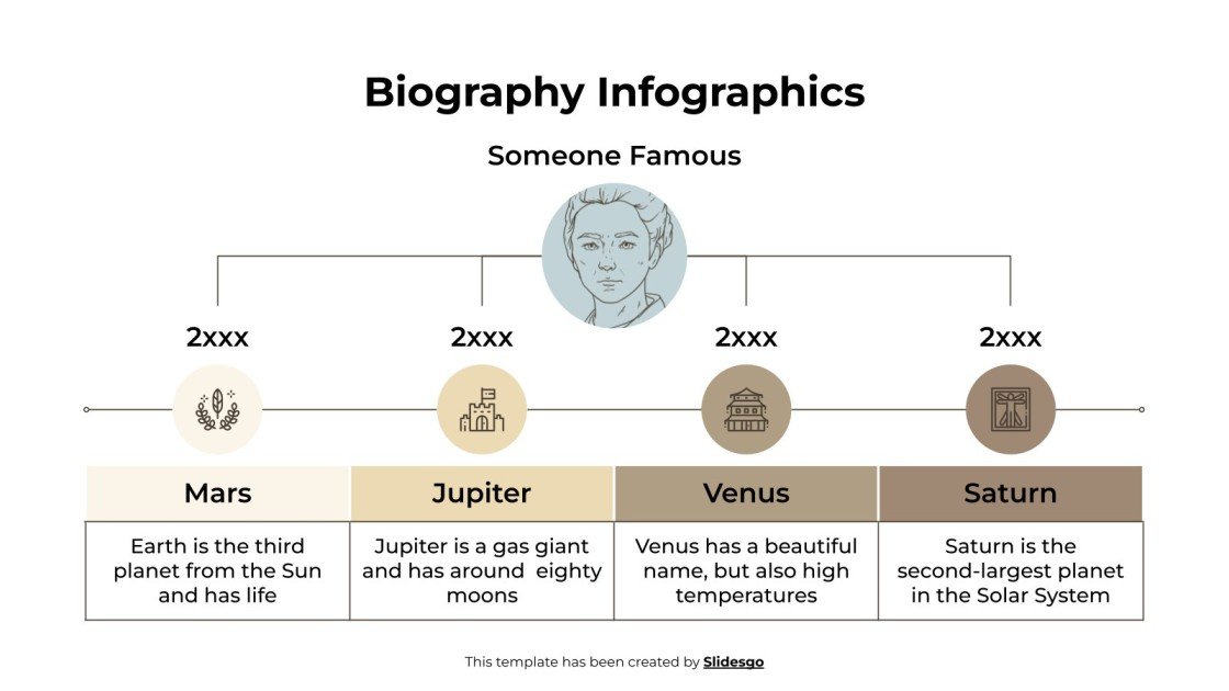Biography Infographics Template