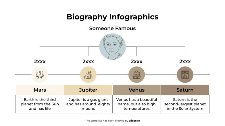 Biography Infographics Template