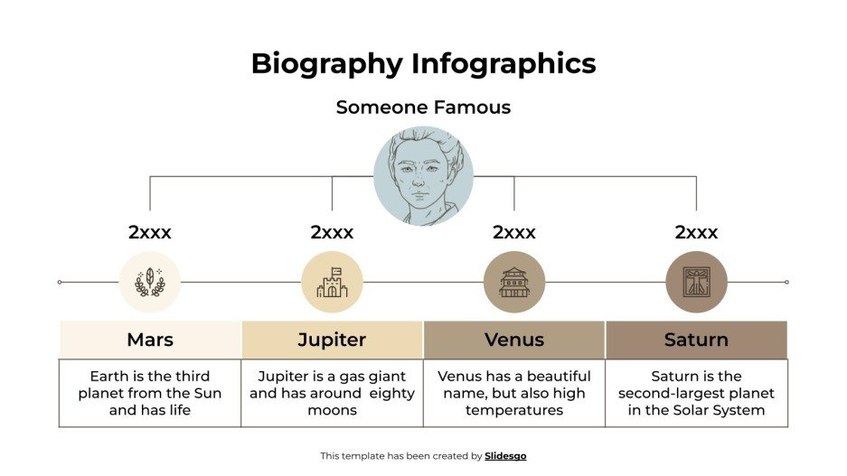 Biography Infographics Template